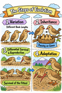 Coloring Sheets Explore Natural Selection and Evidence