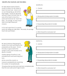 Identify Controls and Variables with the Simpsons