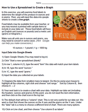 How to Use a Spreadsheet to Create a Graph